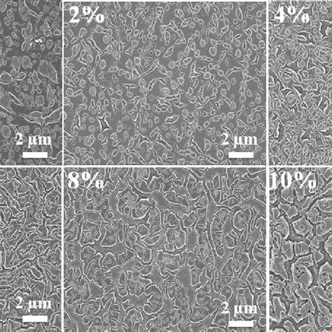 Fesem Micrograph Of The Dip Coated Tio 2 Films With Various Molar Ratio