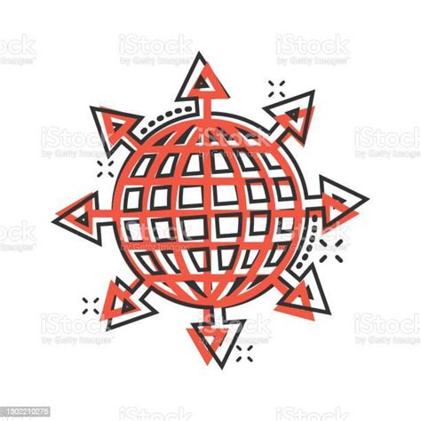 漫畫風格的地球星球圖示在白色隔離背景上的環球地理卡通向量插圖全球傳播飛濺效應業務理念向量圖形及更多世界地圖圖片 世界地圖 互聯網 全球