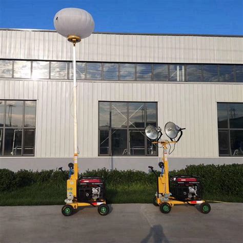 汽柴油手推式工程照明车 自发电应急移动照明灯塔 球形防炫目灯车 阿里巴巴