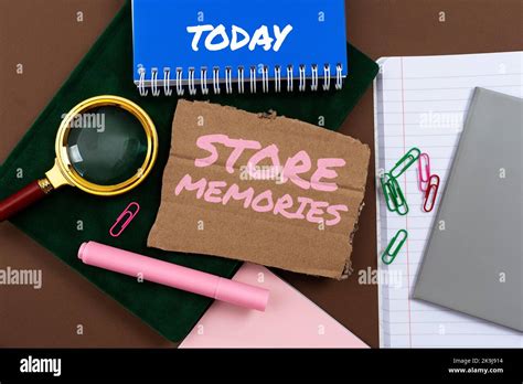 Text Caption Presenting Store Memories Business Concept A Systematic