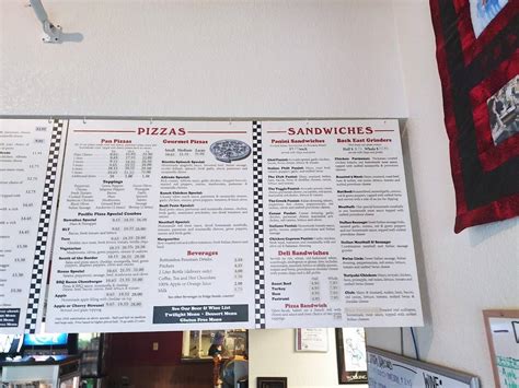 Menu At Pacific Pizza Pizzeria Forks