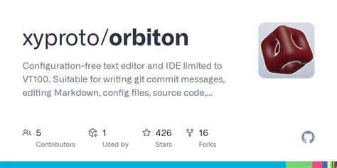 Github Xyprotoorbiton Configuration Free Text Editor And Ide Limited To Vt100 Suitable For