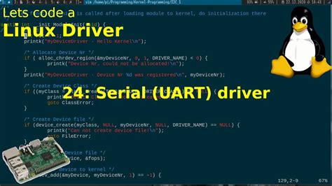Lets Code A Linux Driver 24 Serial Uart Driver Youtube