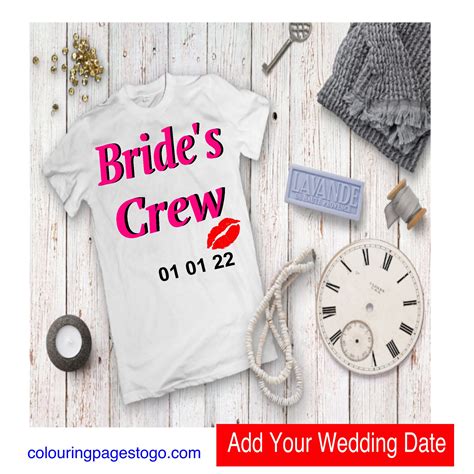 Brides Crew T Shirt Personalized Brides T Shirt Create Your Own