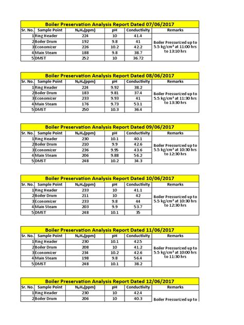 Boiler Preservation Report Pdf Boiler Honey