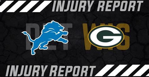 Detroit Lions Injury Report 9 Players Included On Latest Week 4 Report