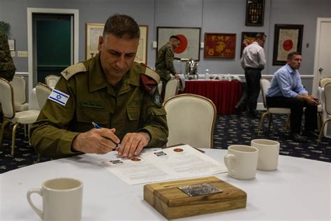 Dvids Images Idf Meets With Ii Mef Staff [image 16 Of 17]