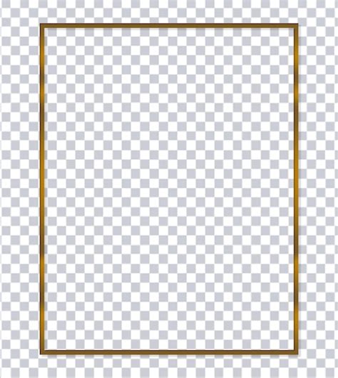 무료 Psd 벡터 황금 빛나는 사각형 프레임 투명 배경에 고립 Gl 반짝이 프레임 프리미엄 Psd 파일