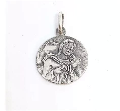 Medalla Virgen Desatanudos 18mm Grabado Sin Cargo Chiarezza