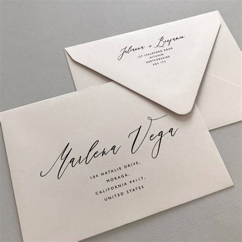 Wedding Invitation Address Template