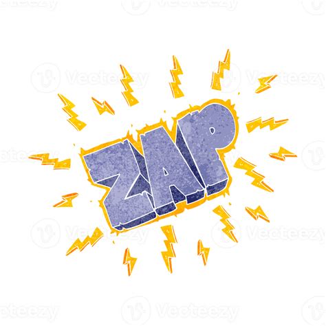 Hand Retro Cartoon Zap Symbol 45176893 PNG