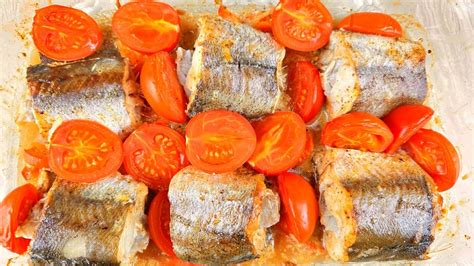 ХЕК С ОВОЩАМИ в духовке! Быстрый рецепт ХЕКА! Рыба с овощами! Как ...