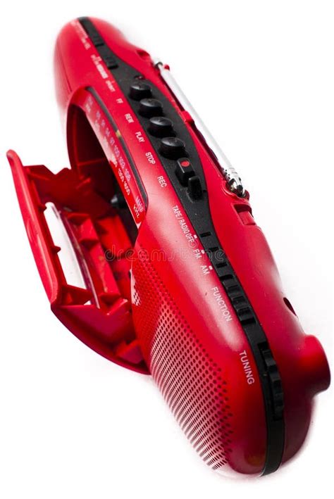 Red Radio Cassette Player Stock Image Image Of Party 34277709