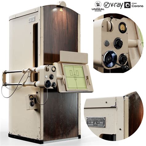 3d Model Thorascope Fluoroscopic X Ray Unit By General Radiological Ltd Vr Ar Low Poly