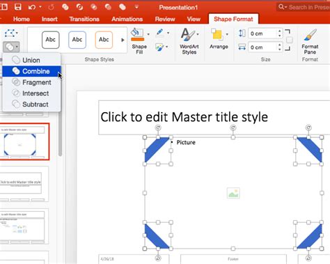 create custom shaped picture placeholders in powerpoint 2016 for mac