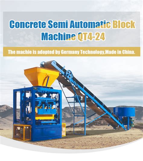 Qt Economical Semi Automatic Hydraulic Manual Cement Blocks Brick Making Machine In Uganda