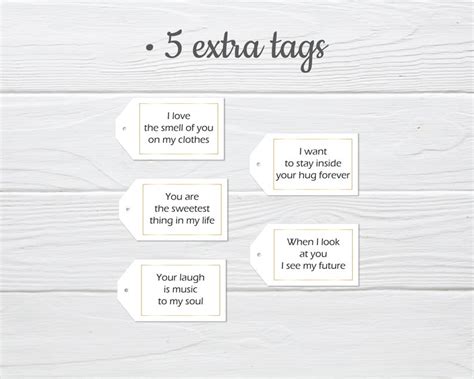 5 Senses T Tags Printable Love You With All Senses Card Etsy