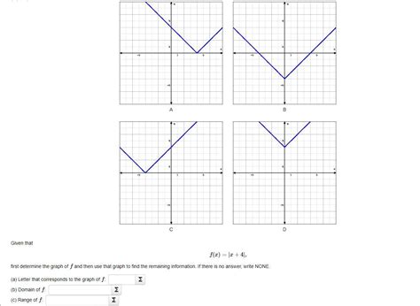 Solved F X X 4 First Determine The Graph Of F And Then Chegg