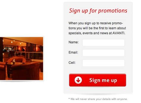 20 Great Sign Up Form Examples To Learn From Design Shack