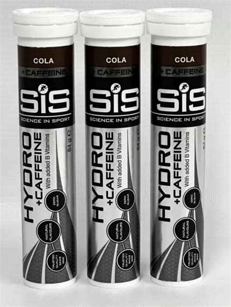SIS HYDRO *ELECTROLYTE Caffeine Drink 3 Pack Tablets Cola Science In ...