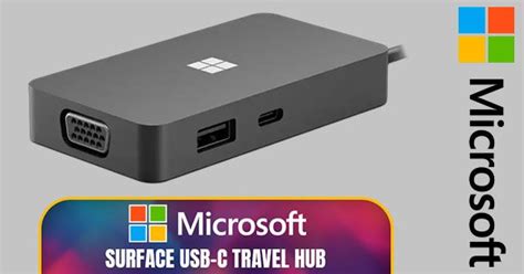 Microsoft Surface Usb C Travel Hub 161 00002 Portable Usb C Adapter