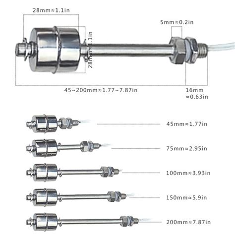 Float Switch Tank Water Level Stainless Steel Diapteron Shop