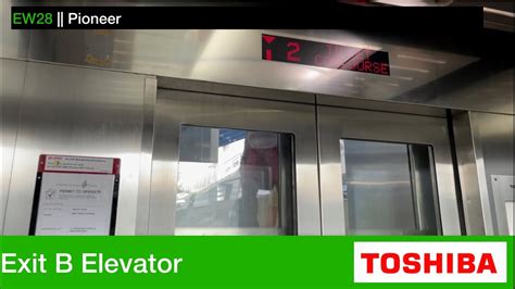 Pioneer MRT Station Toshiba Elevator Exit B YouTube