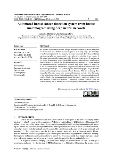 pdf automated breast cancer detection system from breast mammogram