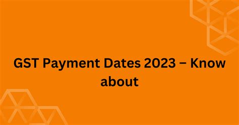 Gst Payment Dates 2023 Know About Cra Gst Payment Schedule Amount