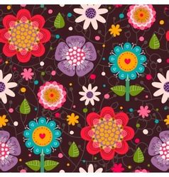 A Seamless Pattern With Leaf Royalty Free Vector Image