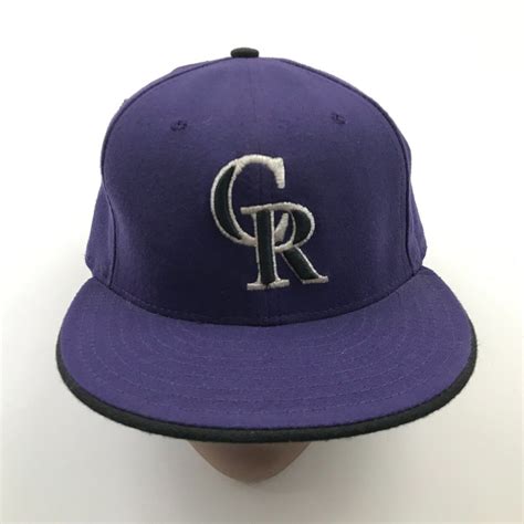 New Era Vintage Colorado Rockies Hat Cap Size 7 14 Fitted Purple