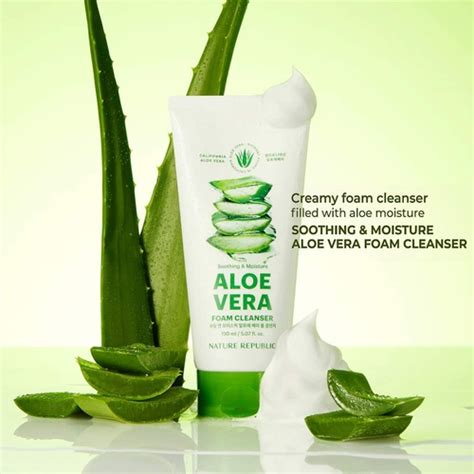 Buy Nature Republic Soothing And Moisture Aloe Vera Foam Cleanser In
