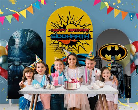 Batman Theme Arch Backdrop Birthday Party Supplies India Online