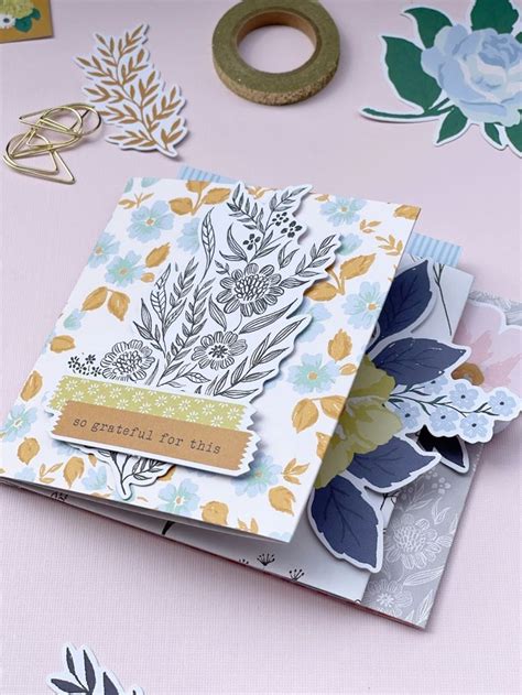 No Binding Easy Mini Album Tutorial W Layers Falloween Junk Journal