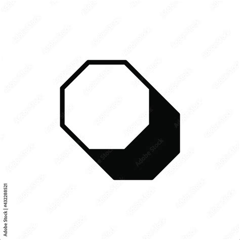 Octagon Shapes With Outlines And Fill Colors Fields For Logos Or