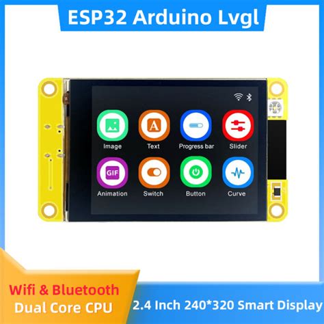 24นิ้ว240320สมาร์ทจอแสดงผล Lcd Tft โมดูล Dual Core Cpu Esp32 A Rduino