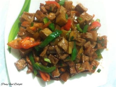 Sizzling Tofu Pinoy Food Delight