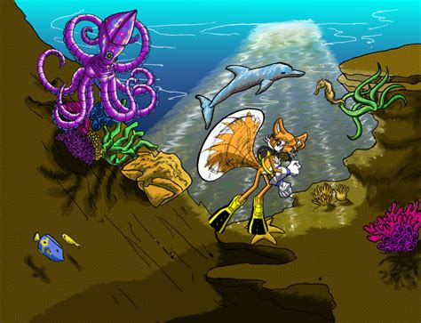 Tails Scuba Diving By Starcloud On Deviantart