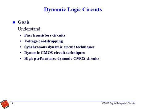 CMOS Digital Integrated Circuits Lec Dynamic Logic