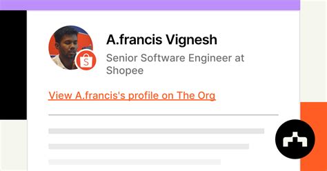 Afrancis Vignesh Senior Software Engineer At Shopee The Org