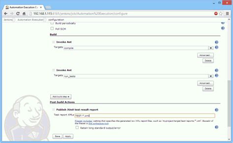 Seetestautomation Integration With Jenkins · Digitalai Continuous Testing
