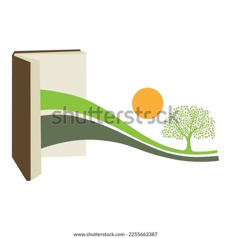Open Book Beautiful Tree Stock Vector Royalty Free Shutterstock