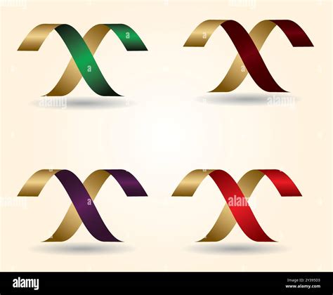 Unique Letter M Golden Logo Stock Vector Image Art Alamy