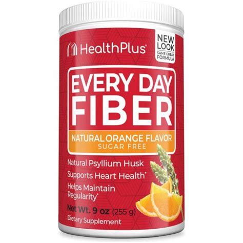 Health Plus Every Day Fiber Orange Stevia 9 Oz