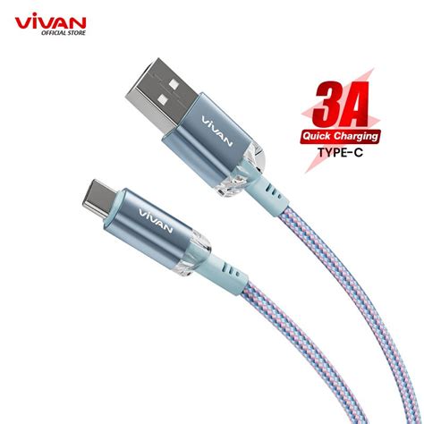 Jual Vivan Kabel Data Type C M Fast Charging A Vxc S Shopee Indonesia
