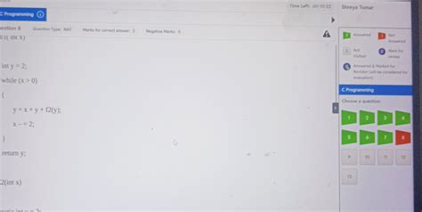 C Int F2int X Int Y 2 While X 0 Y Studyx