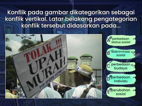 Konflik Dan Kekerasan Dalam Masyarakat Quiz