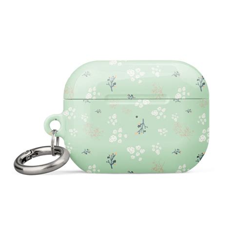 Mint Floral Airpods Pro 2 Case Airpods Case 3rd Generation Case