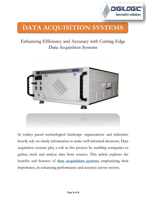 ppt data acquisition systems digilogic systems powerpoint
