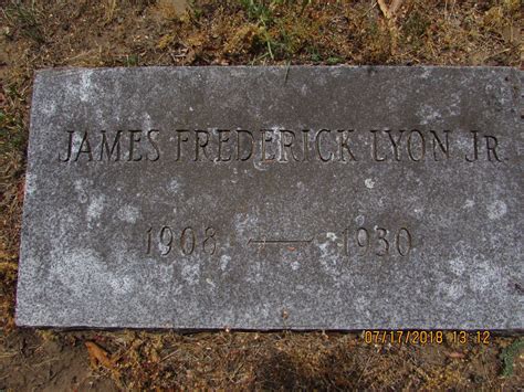 James Frederick Lyon Jr 1908 1930 Find A Grave Memorial